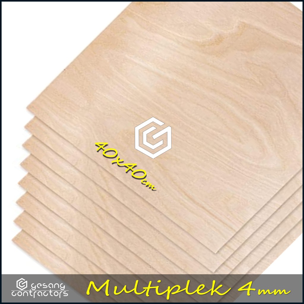 Jual Multiplek Triplek 4mm Ukuran 40x40 cm ( 4 mm | 40x40cm | 40 x 40 ...
