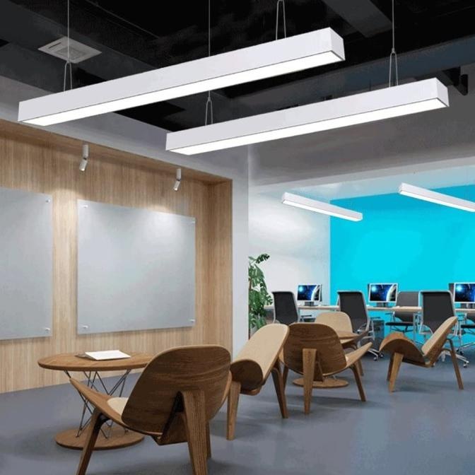 Jual Kap Lampu Gantung Kantor Tl Linear T8 Led Balok 120Cm 1X18W 120 Cm ...