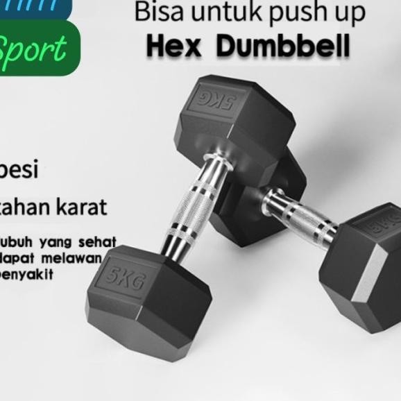 Jual Barbel-Dumble-Dumbbell Rox Rubber 2,5 Kg ,5 Kg,10 Kg- | Shopee Indonesia