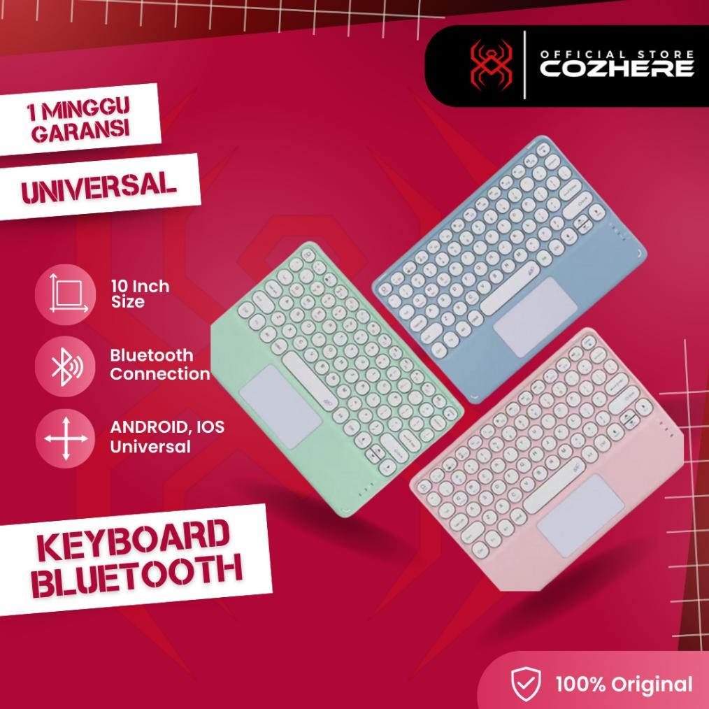 Jual VIRAL Keyboard Wireless Keyboard Bluetooth With Touchpad Portable ...