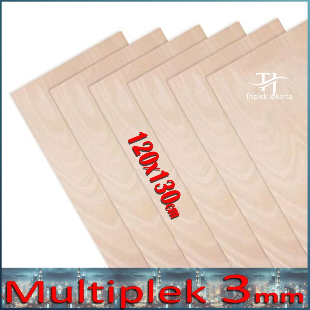 Jual Multiplek/Triplek 3mm 120x130 cm ISI 2 LEMBAR | Shopee Indonesia