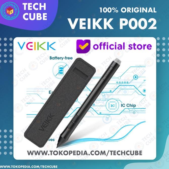 Jual Veikk Stylus Pen P002 Replacement Pen Drawing Tablet A50 A15 Pro ...