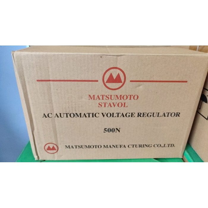 Jual STABILIZER MATSUMOTO 500VA STAVOL 500VA MATSUMOTO 500N SERVOMOTOR ...