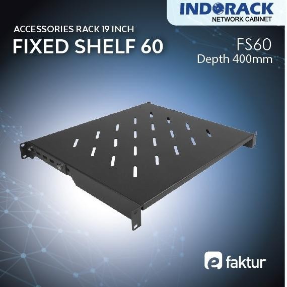 Jual FS60 FIXED SHELF 400MM AMBALAN CLOSE RACK TATAKAN RAK SERVER INDORACK | Shopee Indonesia
