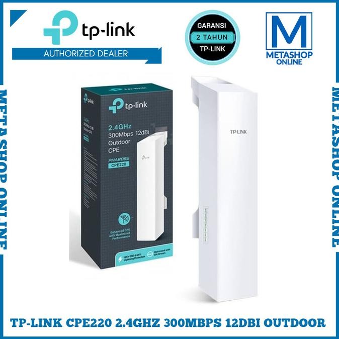 Jual NEW Access Point Outdoor TP-LINK CPE220 2.4GHz 300Mbps 12dBi CPE ...