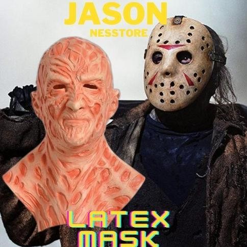 Jual Topeng Jason Freddy Krueger Latex Mask Costumes Party Costum ...
