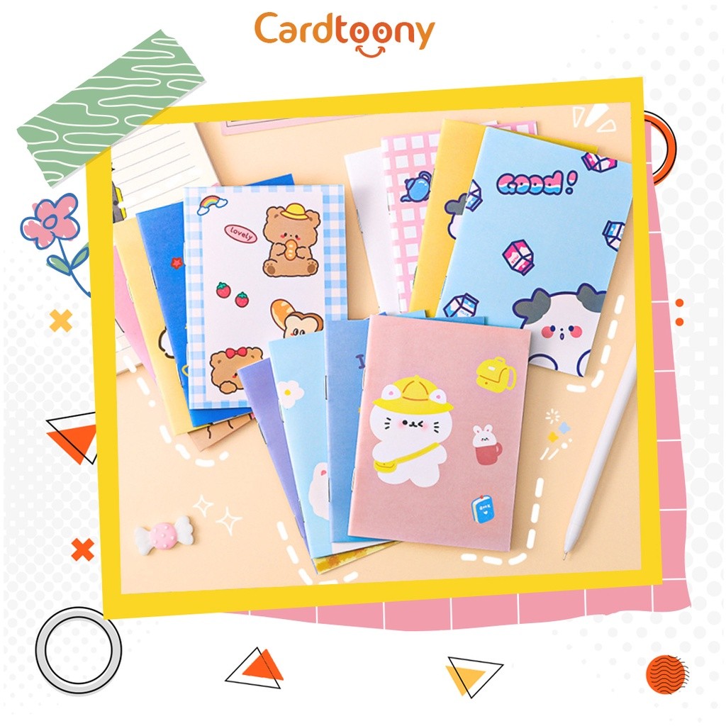 Jual Buku Tulis Mini Catatan Notepad Sekolah Lucu Kartun Imut Sapi Teddy Bear Rabbit Kitten ...