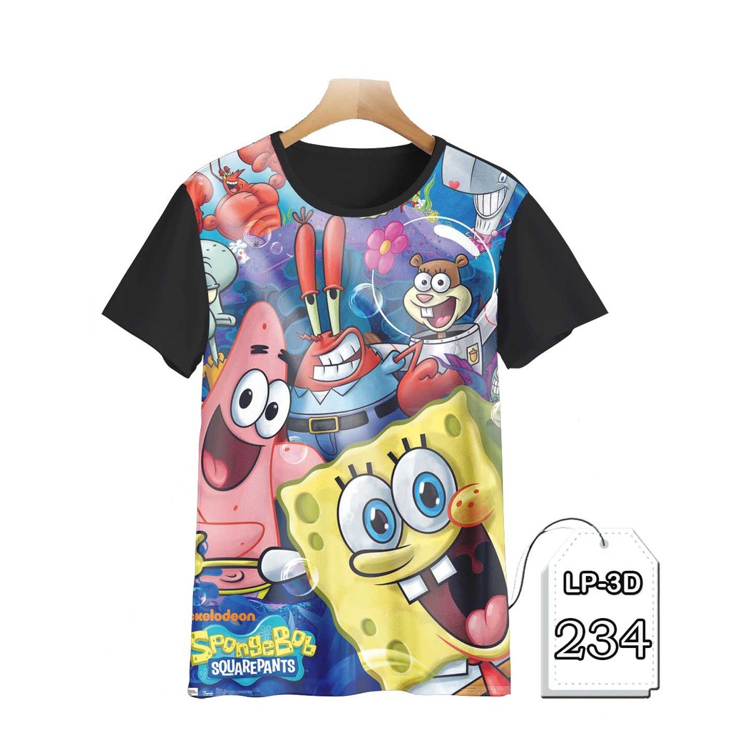 Jual Baju Spongebob Baju Anak dan Dewasa Kartun TV Animasi LP3D-234 ...