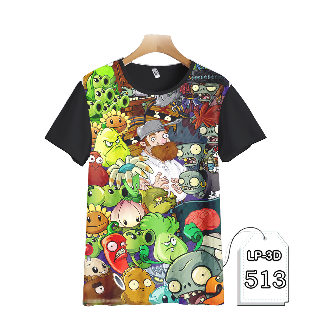 Jual Baju Plants vs. Zombies Baju Anak dan Dewasa 3D Game Animasi LP3D ...