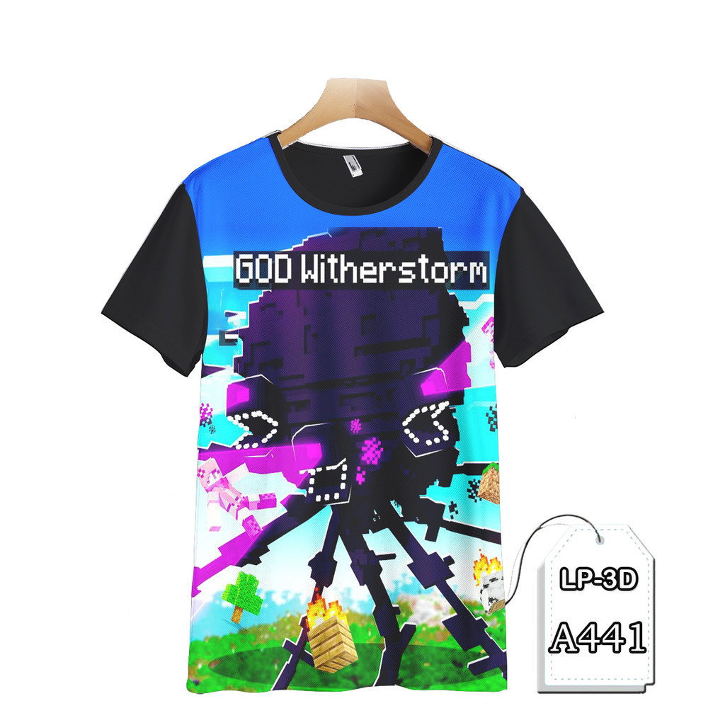 Jual Baju Wither Storm Minecraft Kaos Anak dan Dewasa Printing 3D LP3D ...