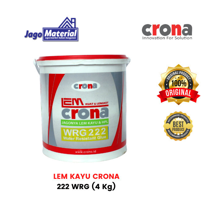 Jual LEM KAYU CRONA 222 WRG 4 KG | Shopee Indonesia