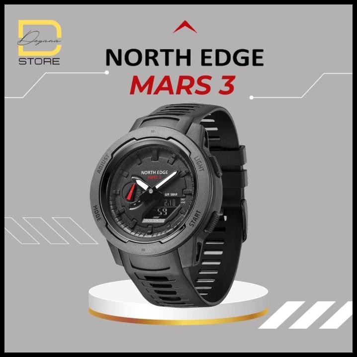 Jual North Edge mars 3 NEW digital sportwatch carbon fiber | Shopee ...