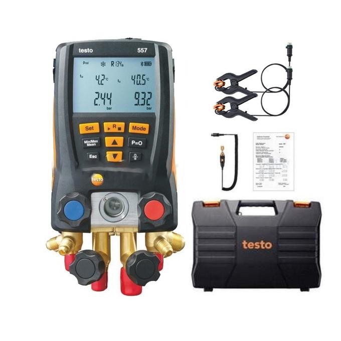 Jual Testo 557/549 Digital Manifold Refrigeration Manometer for HVAC ...