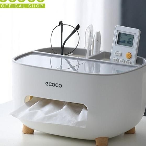 Jual Ecoco Desktop Tissue Box Anti Skid Kotak Tempat Tissue Anti Selip ...