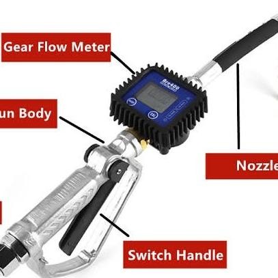 Jual Digital Fuel Oil Lubricant Nozzle Gun Fueling Nozzle With Flow ...
