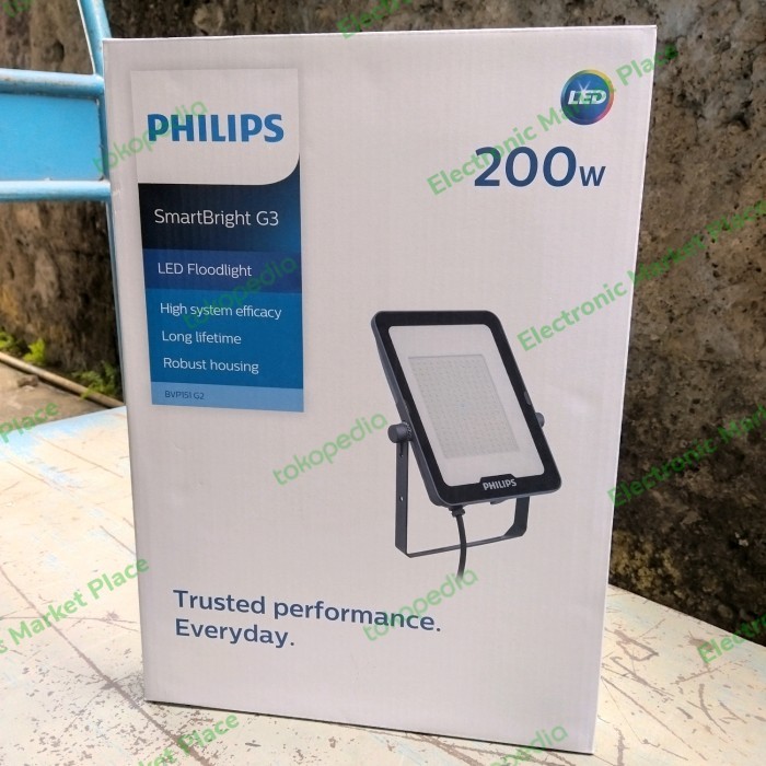 Jual Philips BVP151 200W LED Flood Light G2 IP65 Lampu Sorot Outdoor | Shopee Indonesia