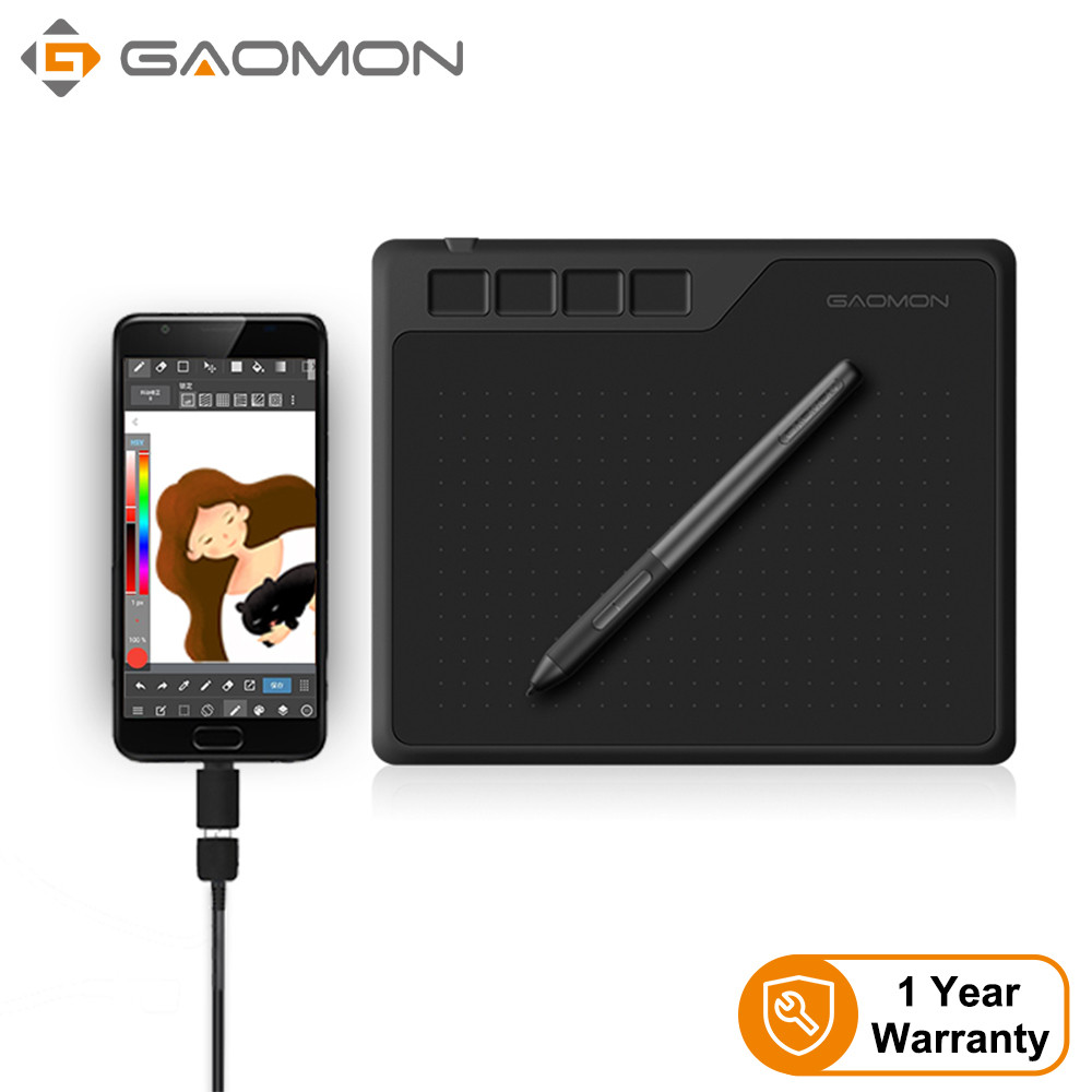 Jual Gaomon S620 Graphics Tablet 6.5 x 4 inci pena dengan tombol ...