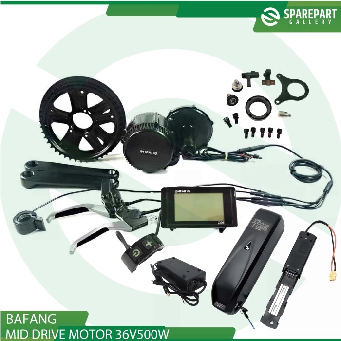 Jual Bafang mid drive kit 48v500w paket ebike convertion kit with ...
