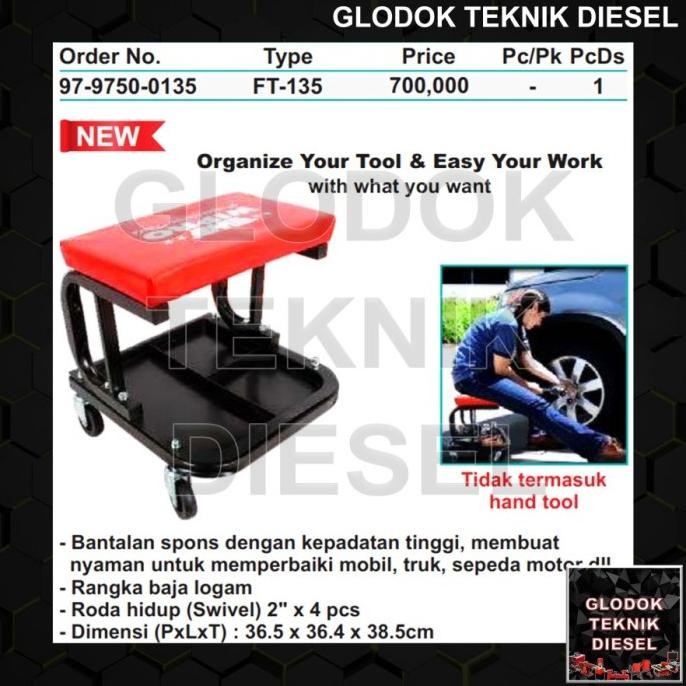 Jual WIPRO Kursi Mekanik Mechanic Creeper Workshop Chair + Roda Hidup ...