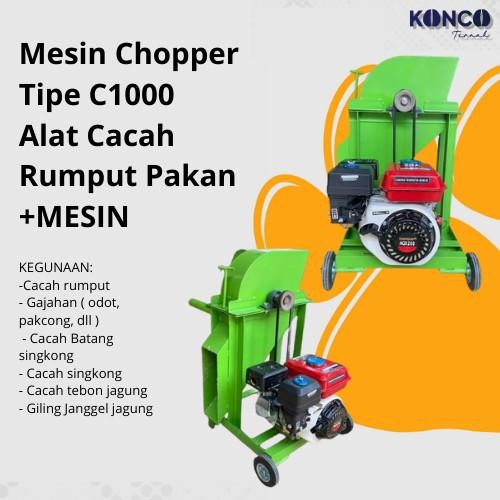Jual Mesin Pencacah Tipe C 1000 Chopper Rumput Pakan Ternak + Mesin ...