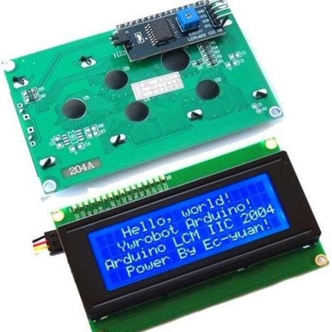 Jual Blue Serial I2C 20X4 Character Lcd Display Module For Microcontroller Premium | Shopee ...