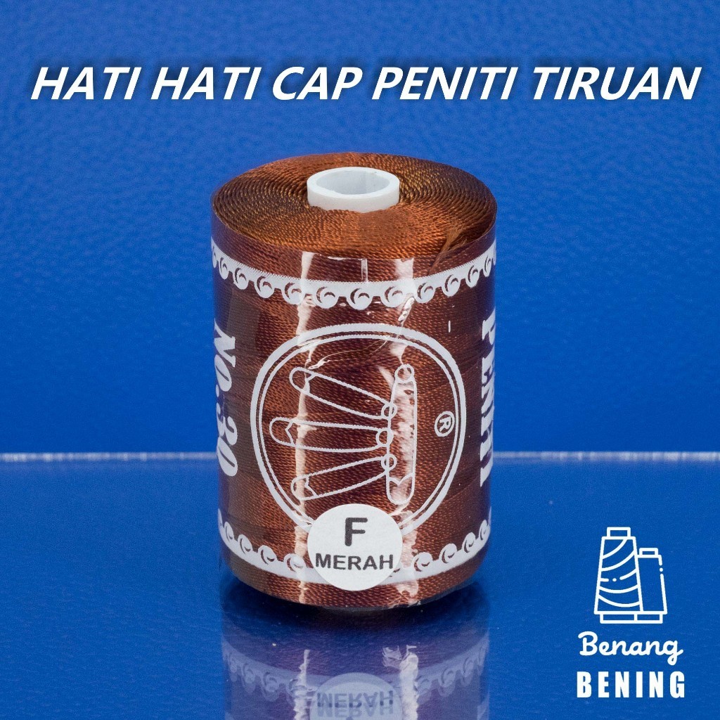 Jual BENANG NYLON NO.30 / D30 CAP PENITI - WARNA F.MERAH (COKLAT MERAH ...