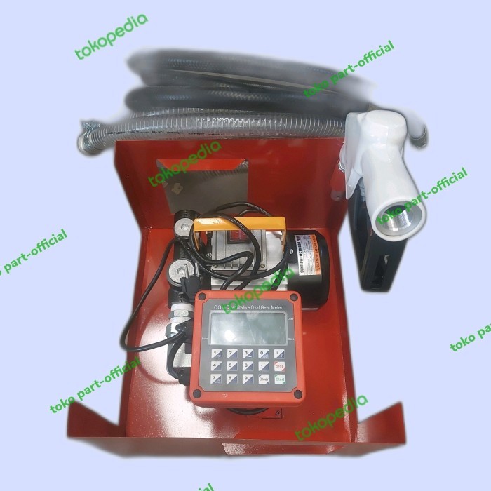 Jual Paket flow meter digital+pompa AC YB60LPM//transfer pump bbm solar set | Shopee Indonesia