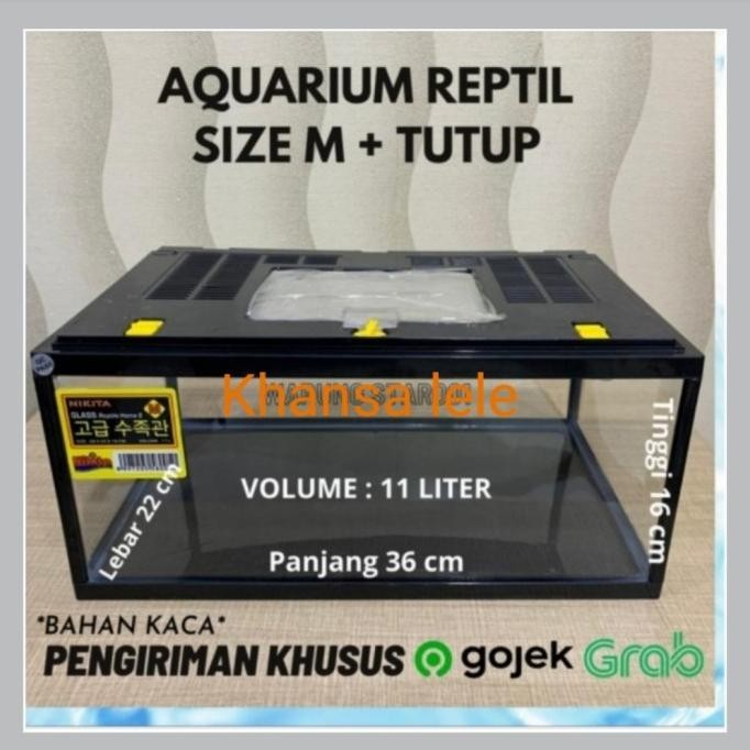 Jual Jual Aquarium Reptil Nikita M Pendek+Tutup/Kandang Hamster,Kura-Kura Dll | Shopee Indonesia