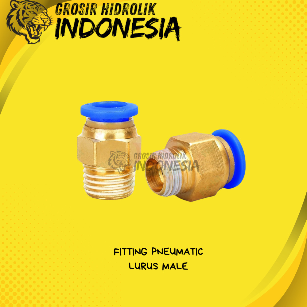 Jual MPC 06 - 02 FITTING LURUS MALE PNEUMATIC SLIP LOCK SELANG 6MM DRAT 1/4'' | Shopee Indonesia