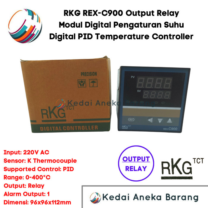 Jual PID Rex C900 Rex-C900 Temperatur Temperature Controller Output Relay | Shopee Indonesia