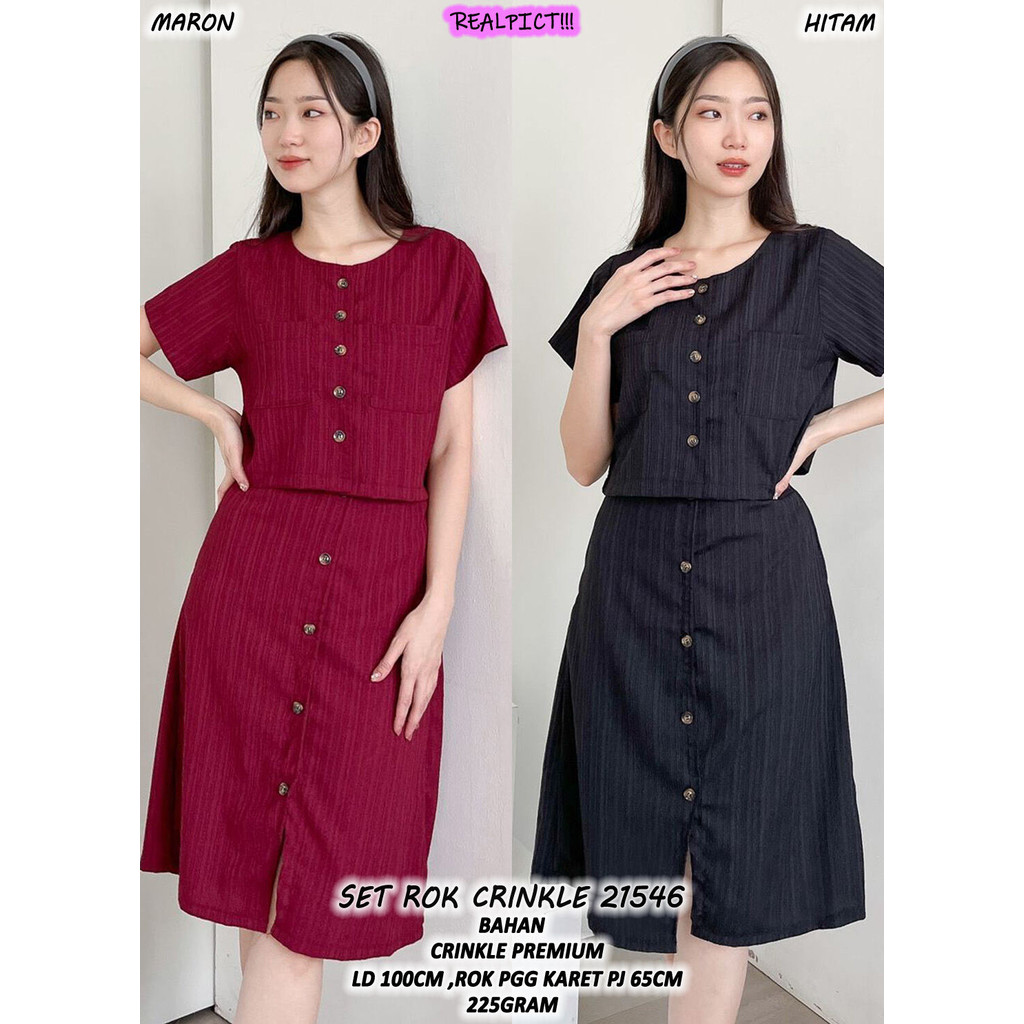 Jual SET ROK CRINKLE 21546 (STOK SELALU READY) | Shopee Indonesia