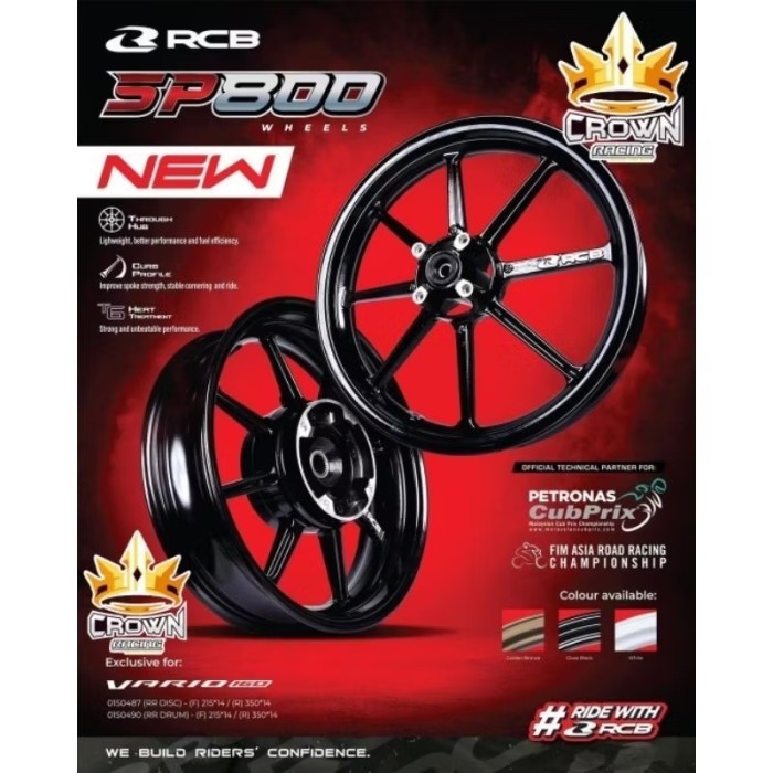 Jual Velg RCB SP800 Ring 14 Vario 160 / PCX 160 / ADV 160 ABS CBS ...