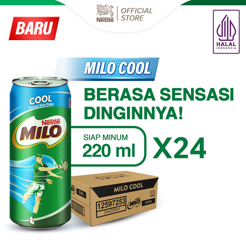 Jual Nestle Milo Cool Minuman Kaleng 220ml x 24 | Shopee Indonesia