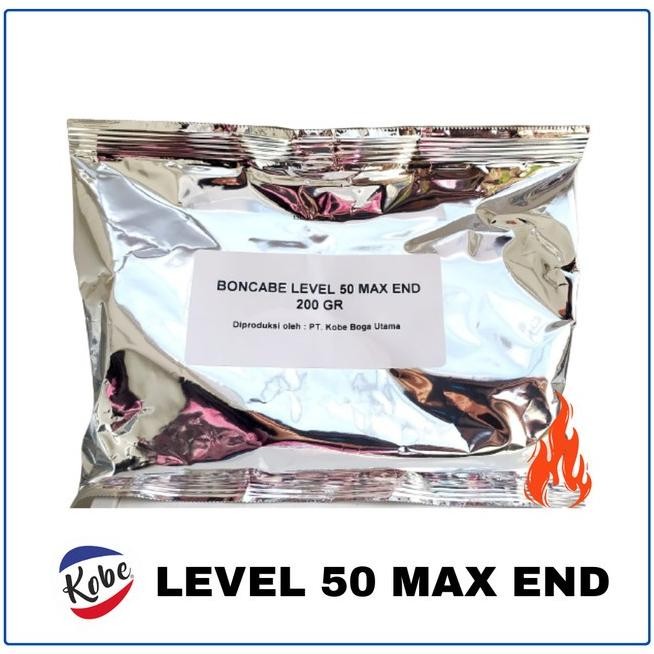 Jual Boncabe Level 50 Max End Bubuk Kemasan 200Gram Kobe Bon Cabe 200 ...