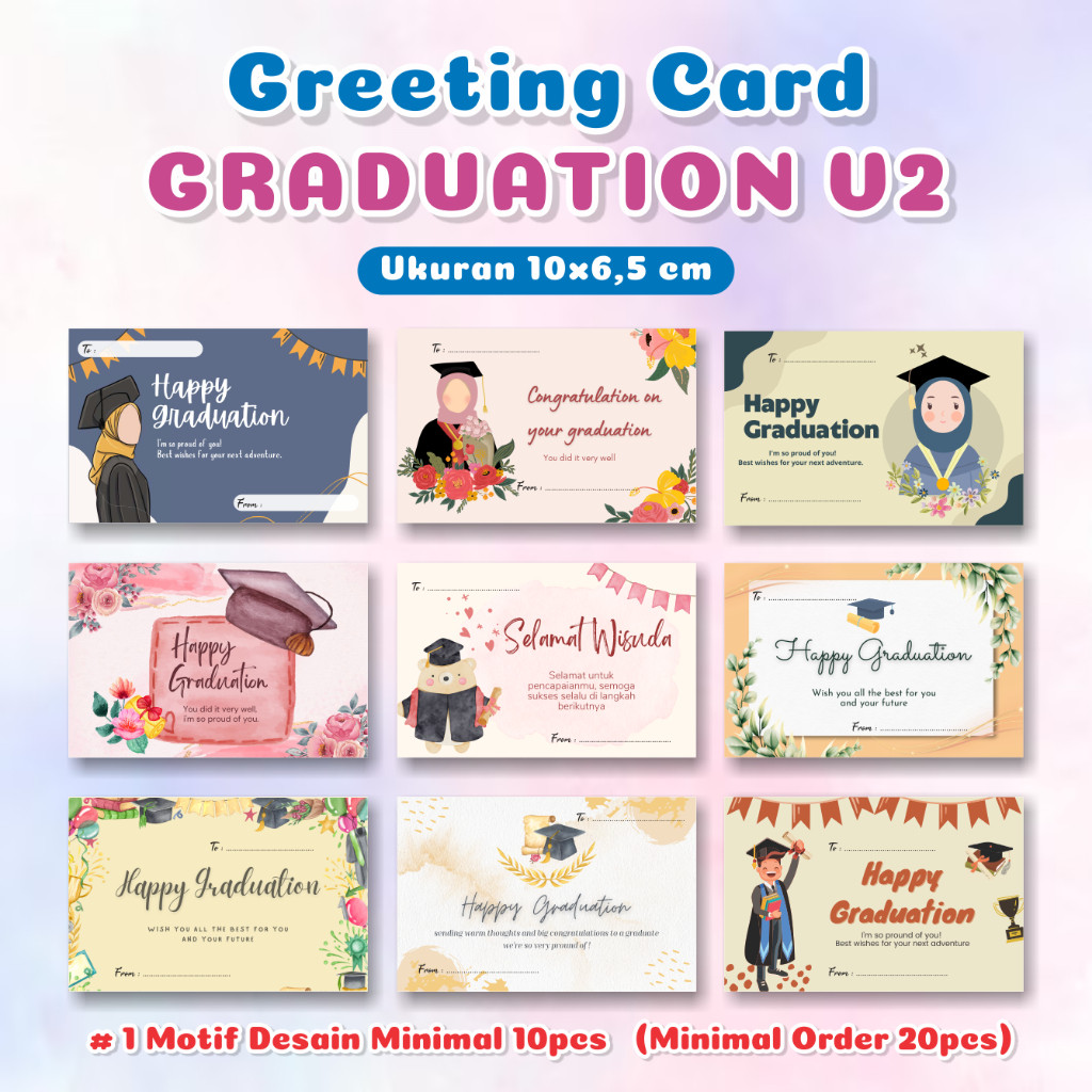 Jual Greeting Card GRADUATION V2 - Gift Card - Kartu Ucapan Wisuda ...