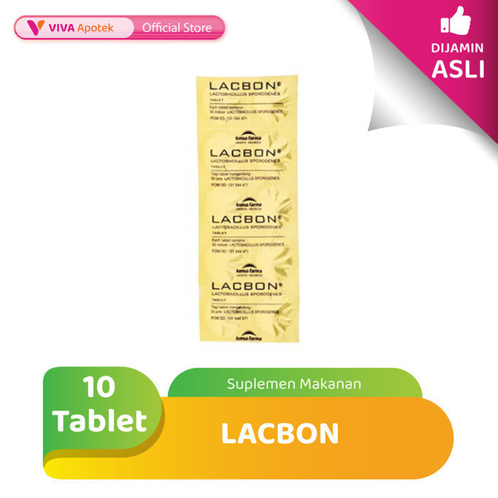 Jual Lacbon / Lactobacillus / Suplemen Makanan (10 Tablet) | Shopee ...