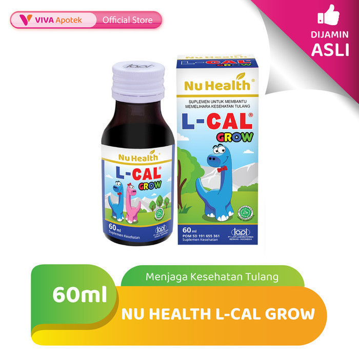 Jual Nu Health L-Cal Grow Suplemen untuk Menjaga Kesehatan Tulang (60 ...