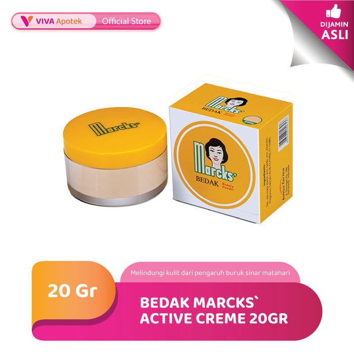 Jual Marcks Active Creme Bedak Tabur (20 Gram) | Shopee Indonesia