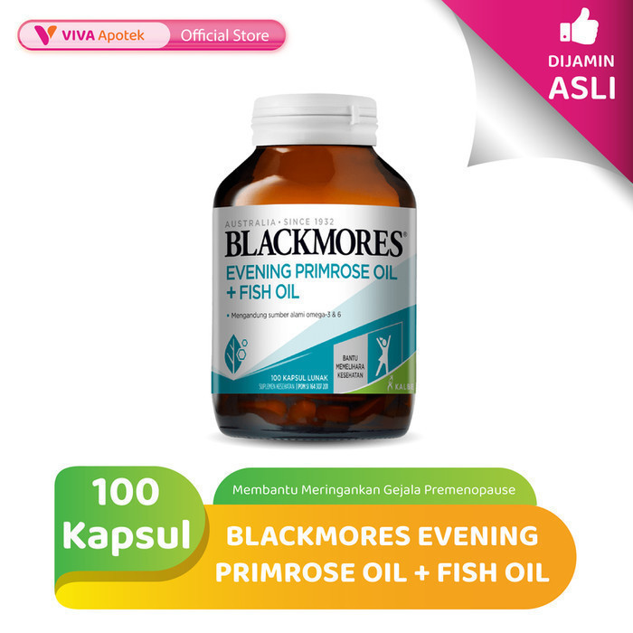 Jual Blackmores Evening Primrose Oil + Fish Oil (100 Kapsul) | Shopee ...