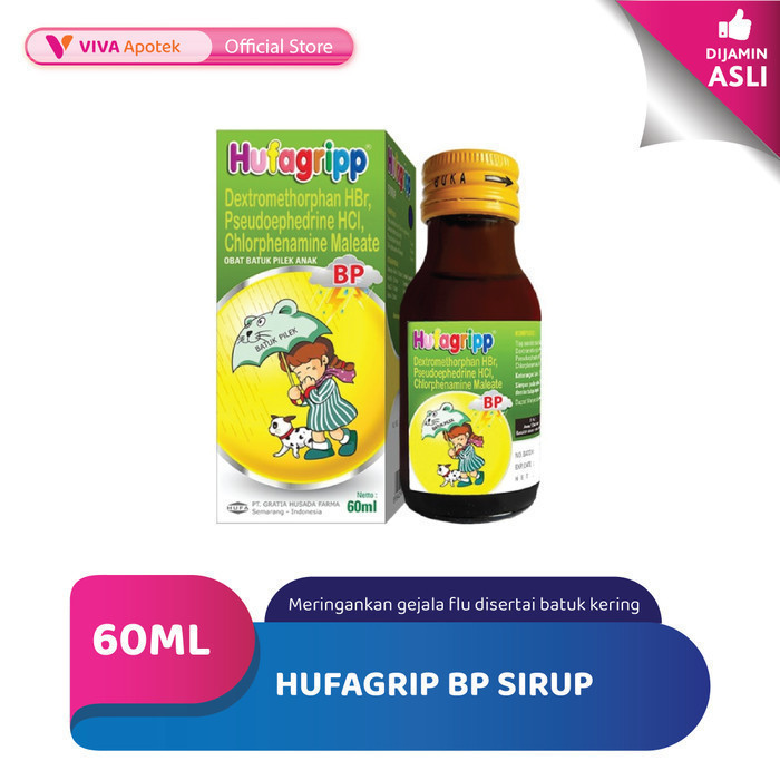 Jual Hufagrip BP (Hijau) Meringankan Gejala Flu (60 ml) | Shopee Indonesia