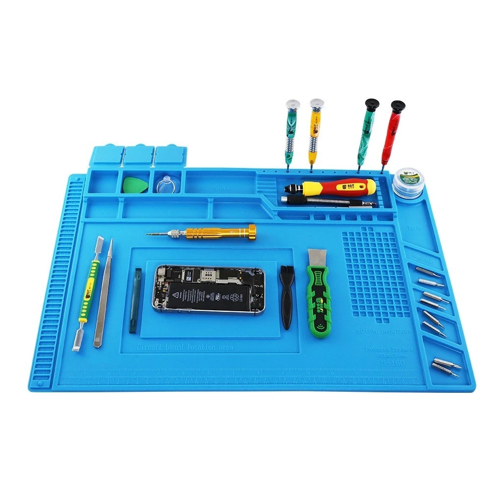 Jual Alas Matras Silicone Soldering Mats Pad Heat Resistant 450x300mm ...