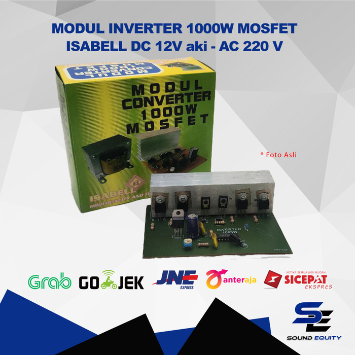 Jual Modul Inverter 1000W Mosfet Dc 12V To Ac 220V Untuk Listrik Padam ...