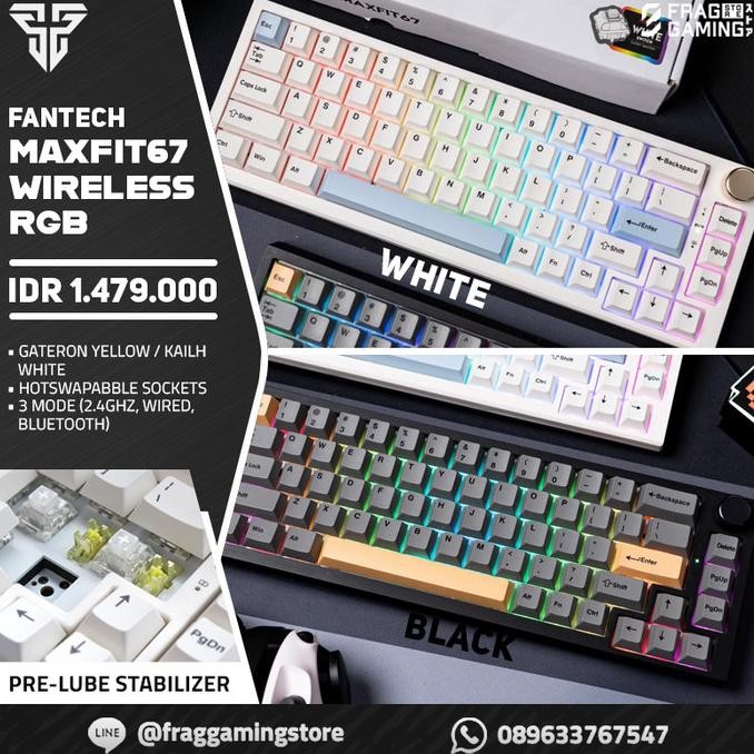 Jual Fantech Maxfit67 / Maxfit 67 Wireless Mechanical Keyboard RGB ...