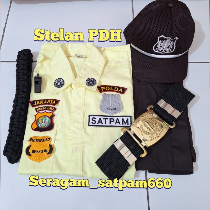 Jual Jual Stelan Baju Seragam Security Satpam Pdh Dan Pdl Cream Terbaru 2023 | Shopee Indonesia