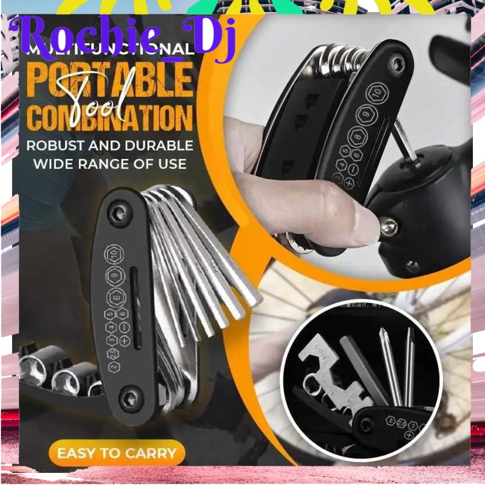 Jual KUNCI LIPAT OBENG SEPEDA 16IN1 EDC WRENCH REPAIR MULTITOOL - LS-16 | Shopee Indonesia