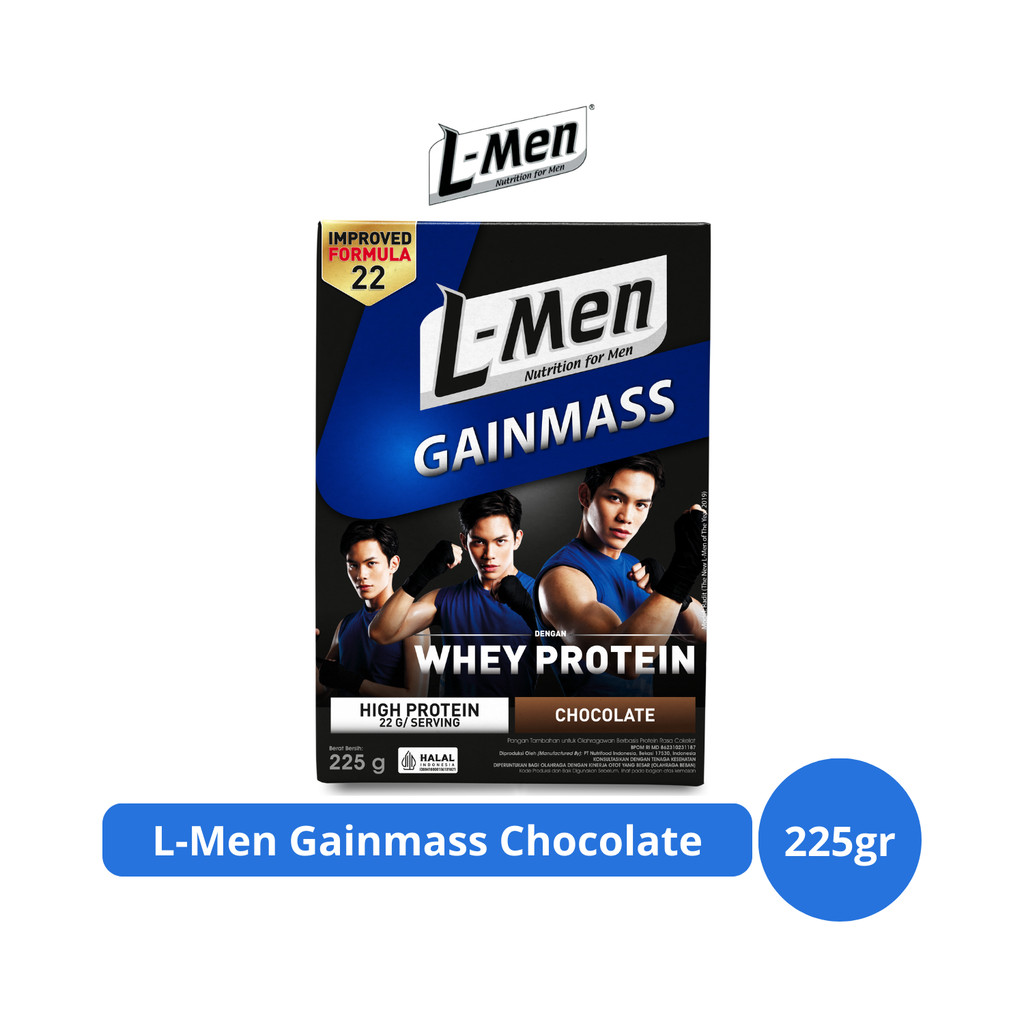 Jual L-Men Gainmass Chocolate 225gr | Shopee Indonesia
