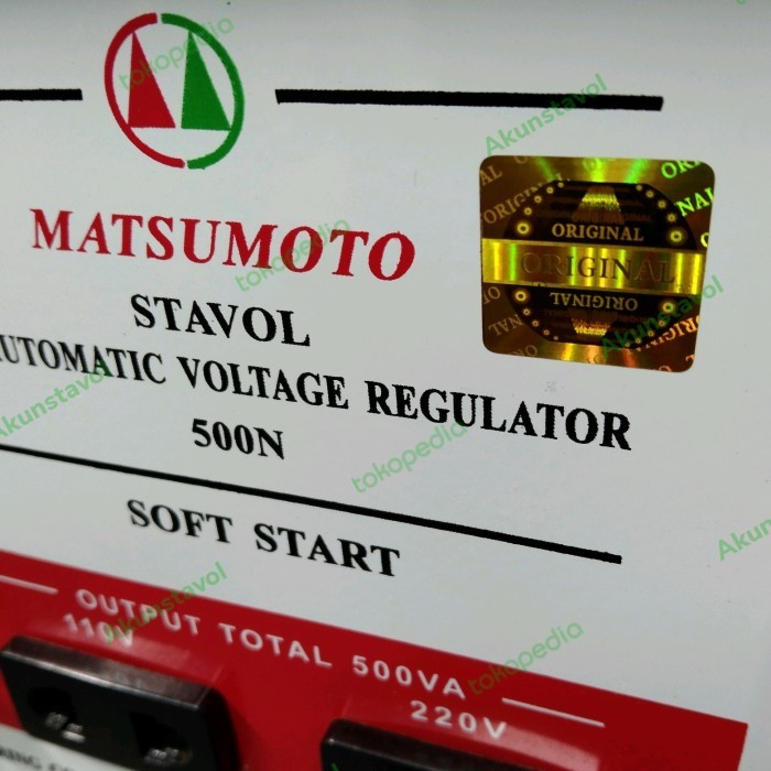 Jual Terbaik Stavolt Matsumoto 500N - Stabilizer Listrik 500Watt ...