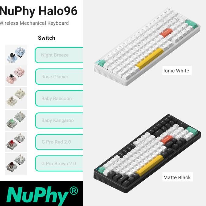 Jual Ready | Nuphy Halo96 Wireless Mechanical Keyboard | Shopee Indonesia