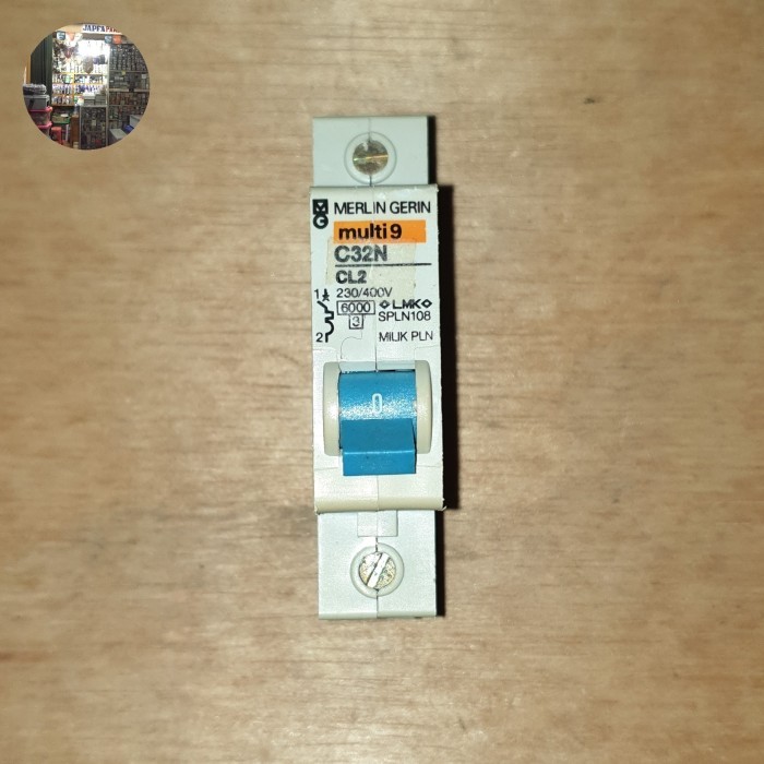 Jual MCB Merlin Gerin C32N CL2 1 Pole 2A 6kA Kepala Biru Original | Shopee Indonesia