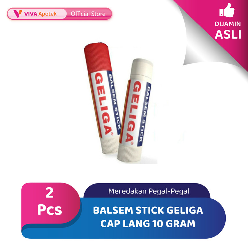 Jual Balsem Stick Geliga Cap Lang 10 Gram Meredakan Nyeri (Pack - 2 Pcs ...